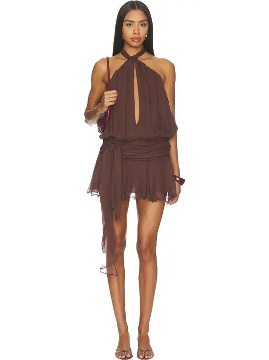Tularosa Etta Mini Dress - Brown