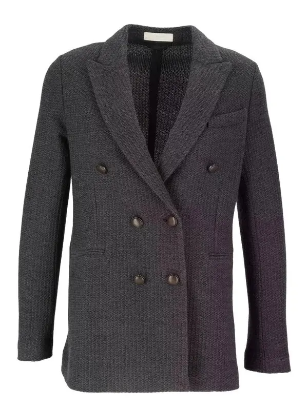 CIRCOLO 1901 Double-breasted Knitted Jacket - Grey