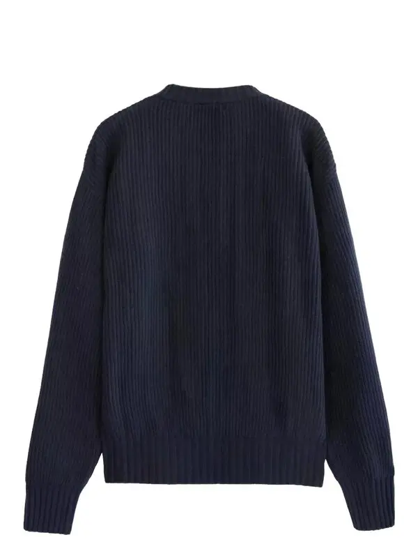 DIANA STUDIO Ribbed-knit Crew-neck Sweater - Blue