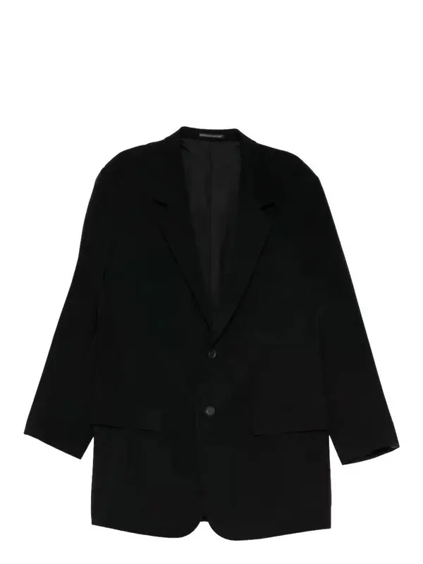 Yohji Yamamoto Single-breasted Blazer - Black