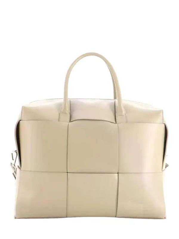 Bottega Veneta Arco Maxi Intrecciato Leather Large Satchel - Neutrals