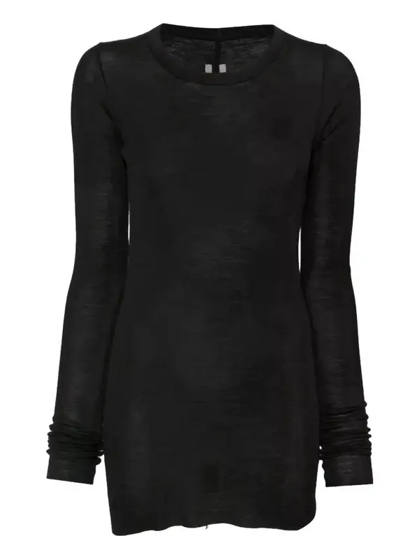 Rick Owens Rib T-shirt - Black
