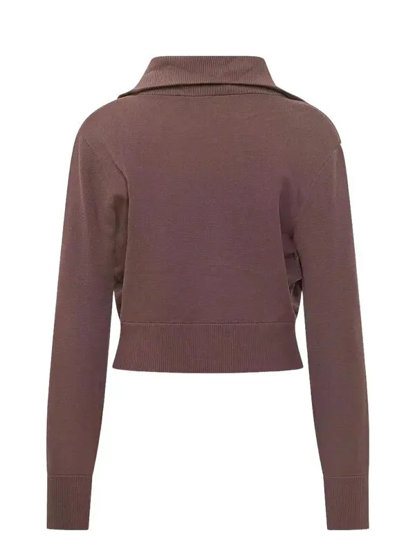 AUTRY Side-stripe Zip-up Sweatshirt - Red