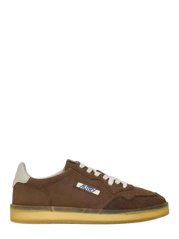 AUTRY Medalist Low Suede Sneakers - Brown
