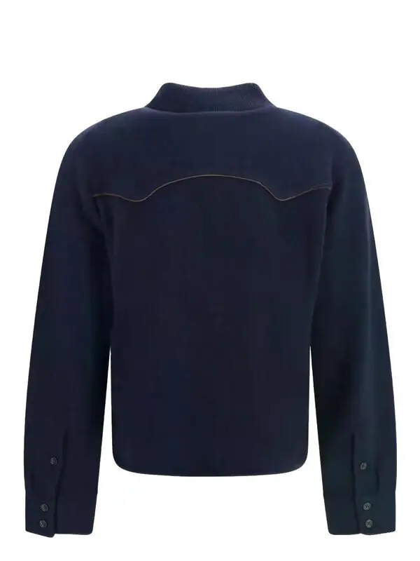 Guest In Residence Western-style Knit Shirt - Blue