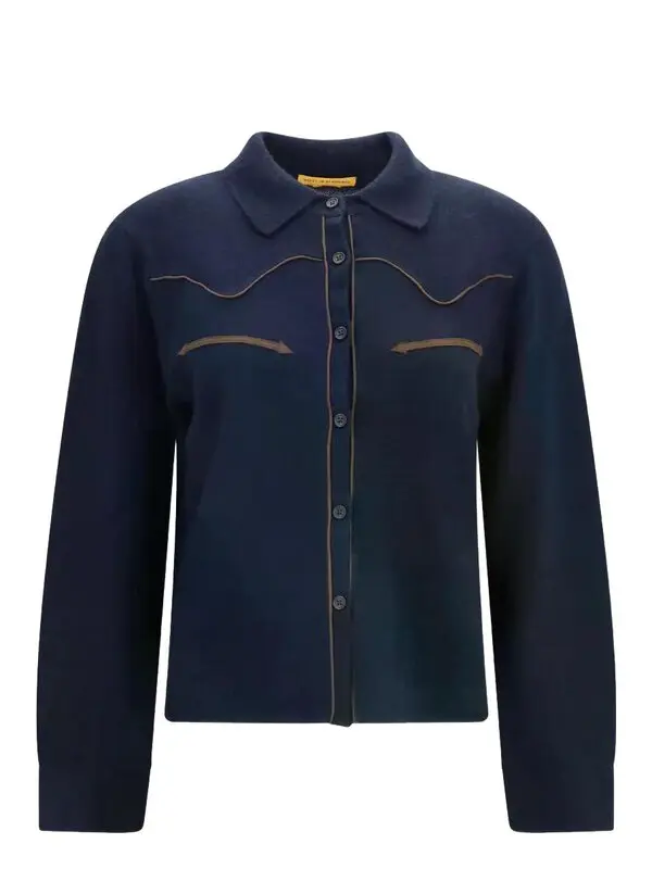 Guest In Residence Western-style Knit Shirt - Blue