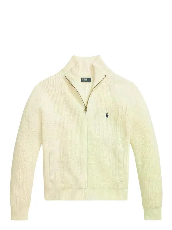 Polo Ralph Lauren Ribbed-knit Cardigan - Neutrals