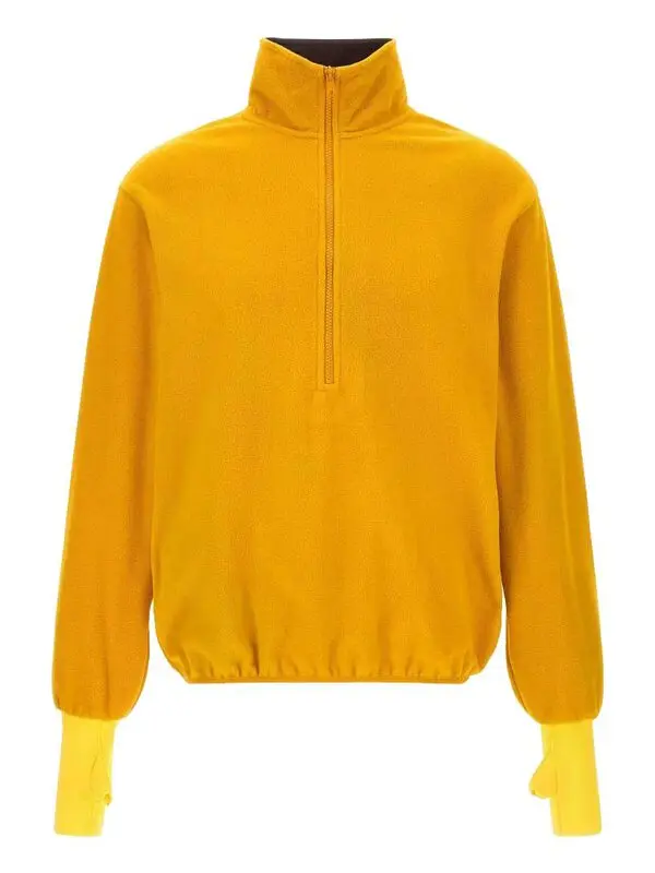 ENTIRE STUDIOS Shell Fleece Half-zip Sweater - Yellow