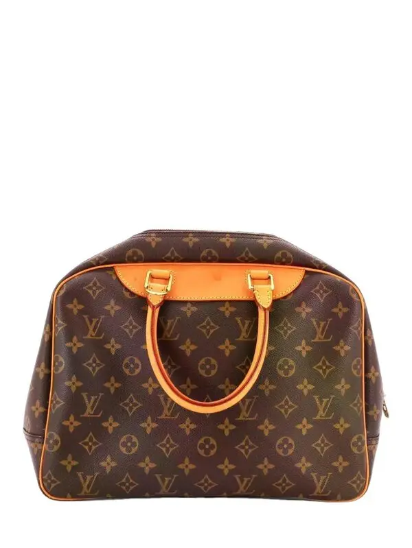 LOUIS VUITTON Deauville Monogram Canvas Handbag - Brown