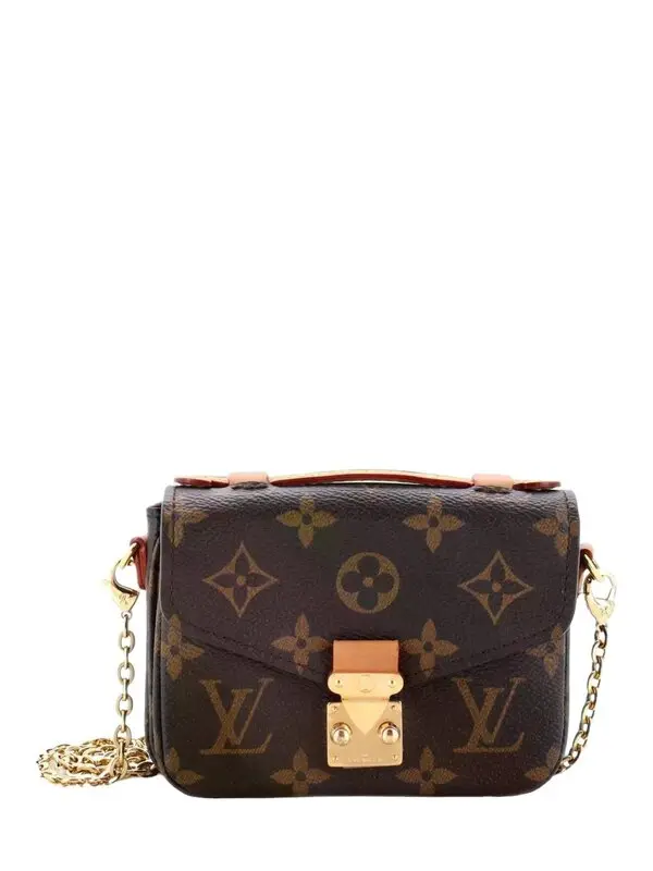 LOUIS VUITTON Micro Metis Monogram Canvas Crossbody Bag - Brown
