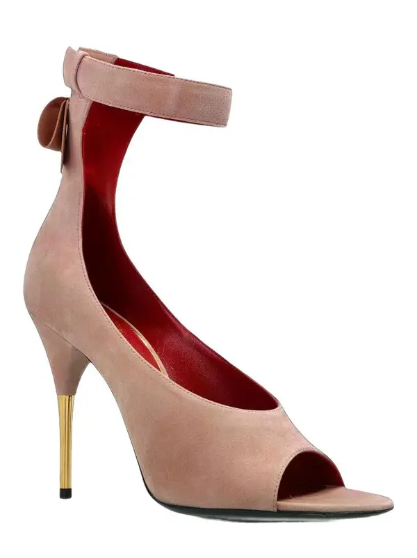 Valentino Garavani Bow-detail Suede Pumps - Pink