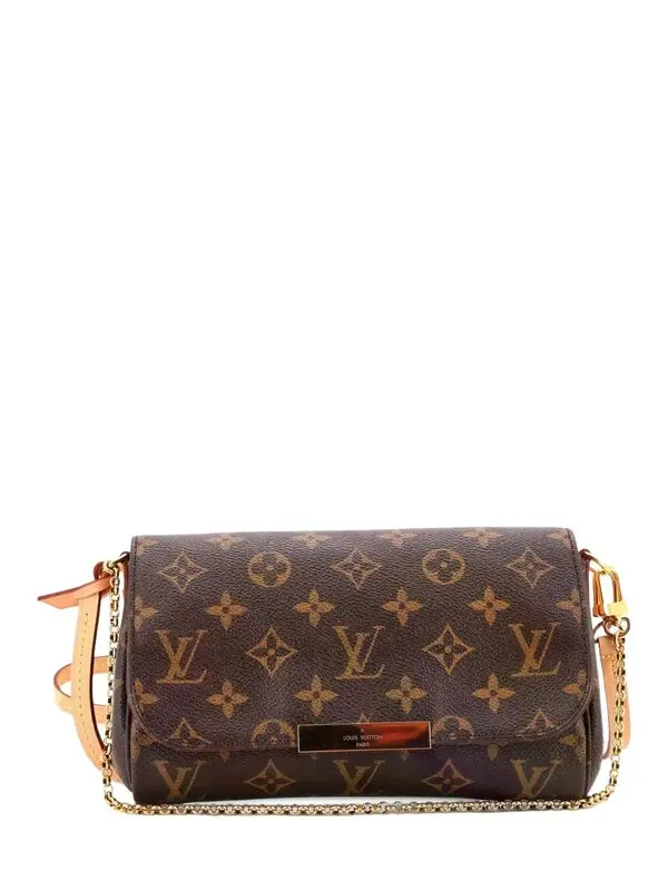 LOUIS VUITTON Favorite Handbag Monogram Canvas Pm Clutch Bag - Brown