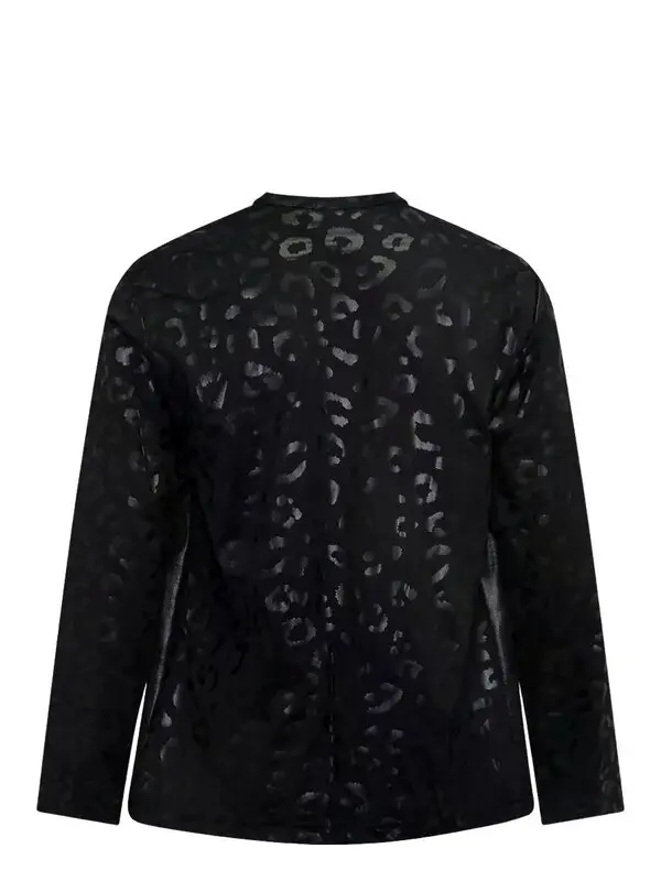 Comme Des Garçons Leopard-print Layered T-shirt - Black