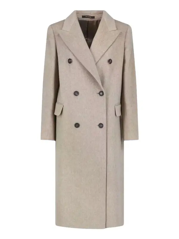 Tagliatore Jole Double-breasted Coat - Neutrals