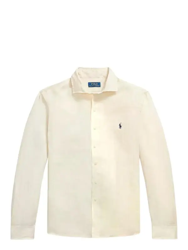 Polo Ralph Lauren Pony-embroidered Linen Shirt - Neutrals