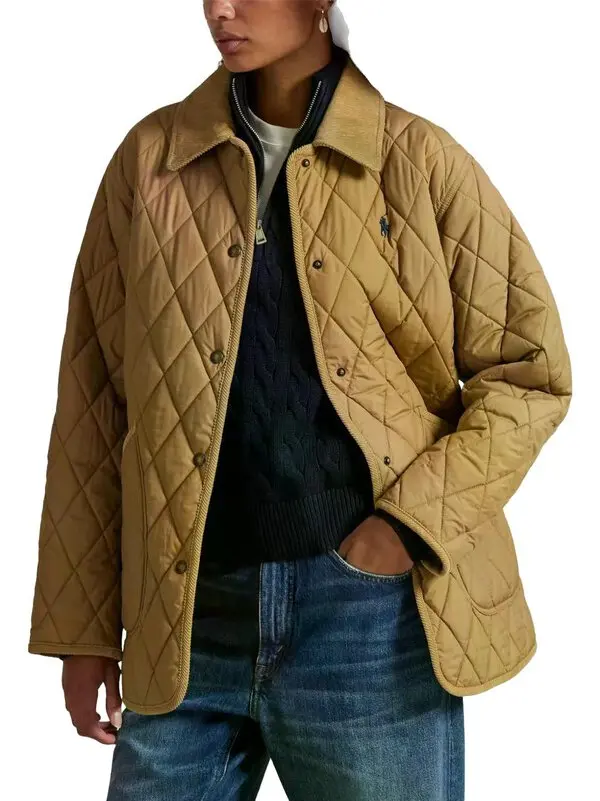 Polo Ralph Lauren Quilted Corduroy-collar Jacket - Neutrals