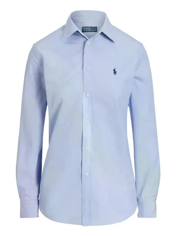 Polo Ralph Lauren Logo-embroidered Cotton Shirt - Blue