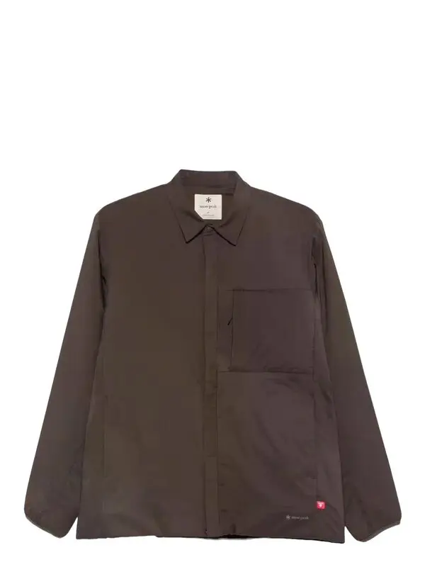 SNOW PEAK Zip-up Shirt Jacket - Brown