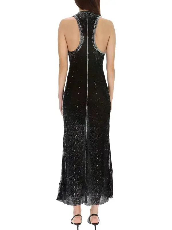 DIESEL® M-rab Ribbed Sleeveless Maxi Dress - Black