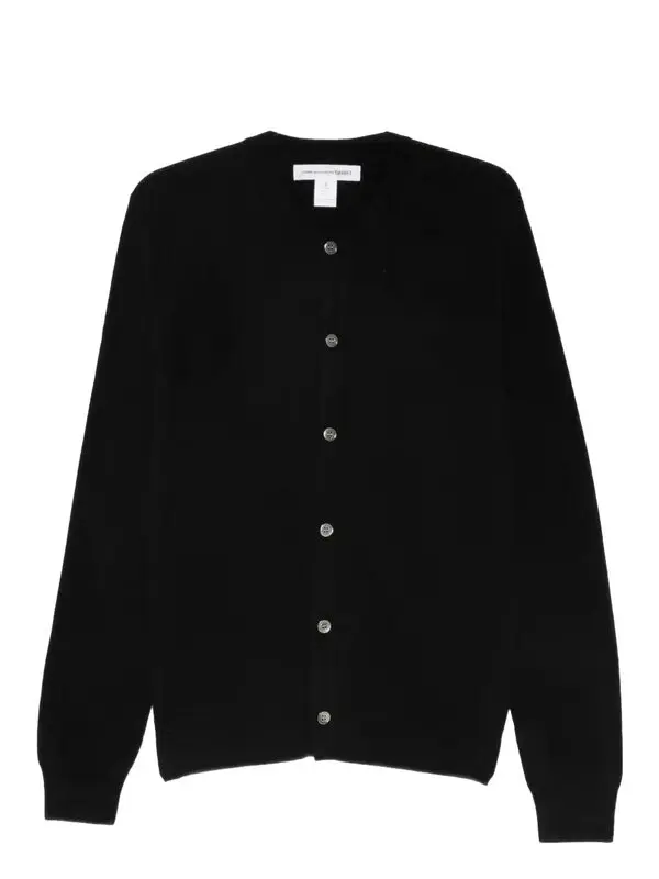 Comme Des Garçons Button-up Cardigan - Black