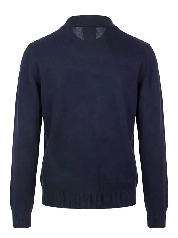 DRUMOHR Long-sleeve Polo Shirt - Blue