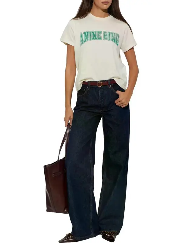ANINE BING Shelley T-shirt - Neutrals