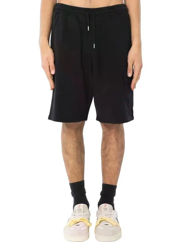 MC2 SAINT BARTH Argo Drawstring Cargo Track Shorts - Black