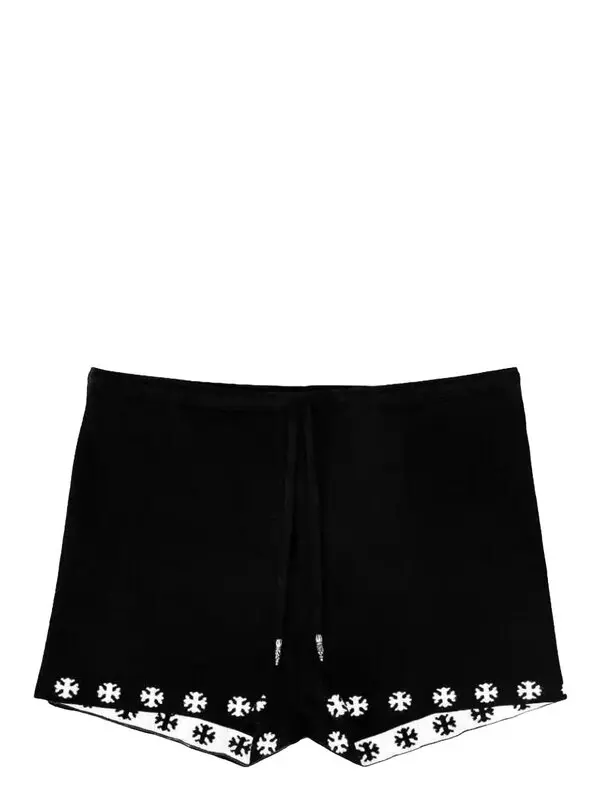 Chrome Hearts Cross-print Drawstring Shorts - Black