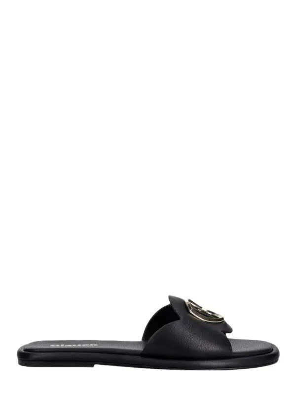 BLAUER. Moody01 Logo-plaque Sandals - Black