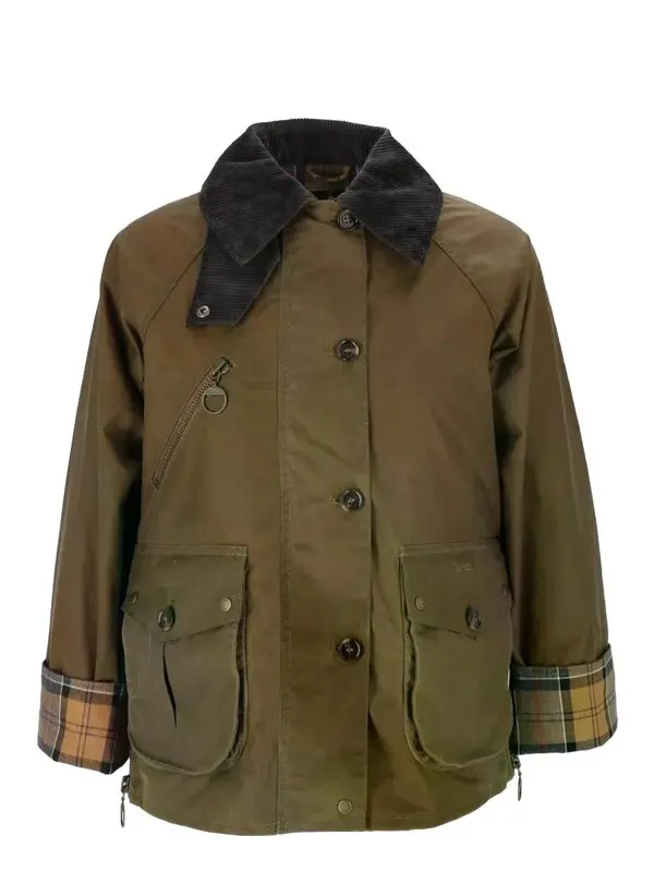 Barbour Marena Waxed Cotton Jacket - Brown