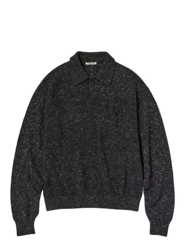 Auralee Cashmere Nep-knit Sweater - Grey