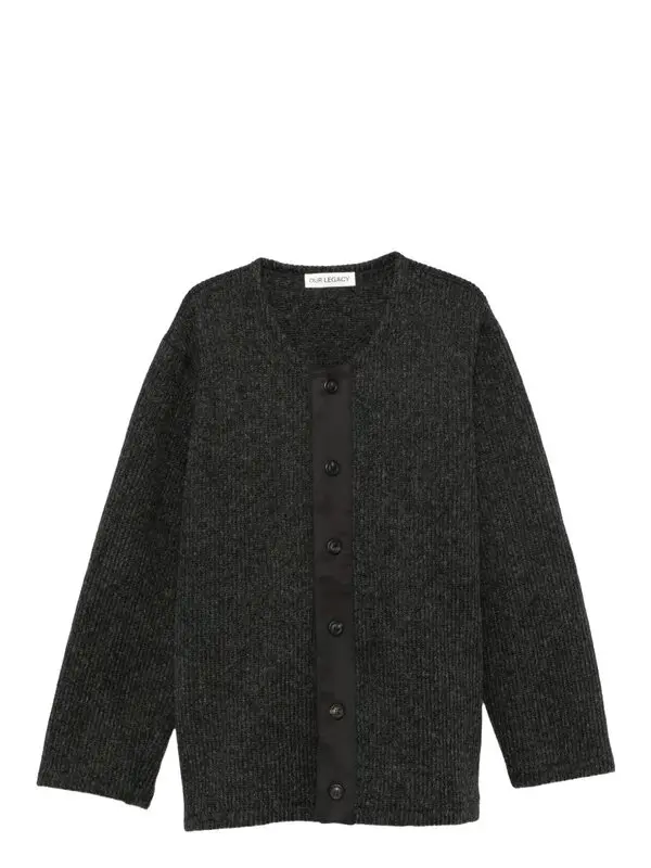 Our Legacy Pressed Wool Cardigan - Grey