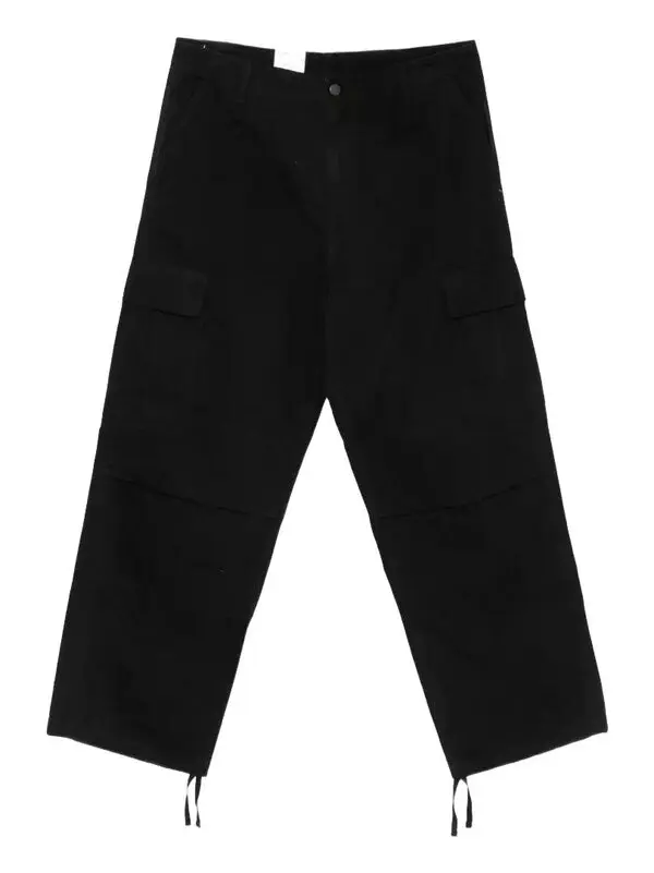 Carhartt Work In Progress Og Stone-washed Cargo Pants - Black