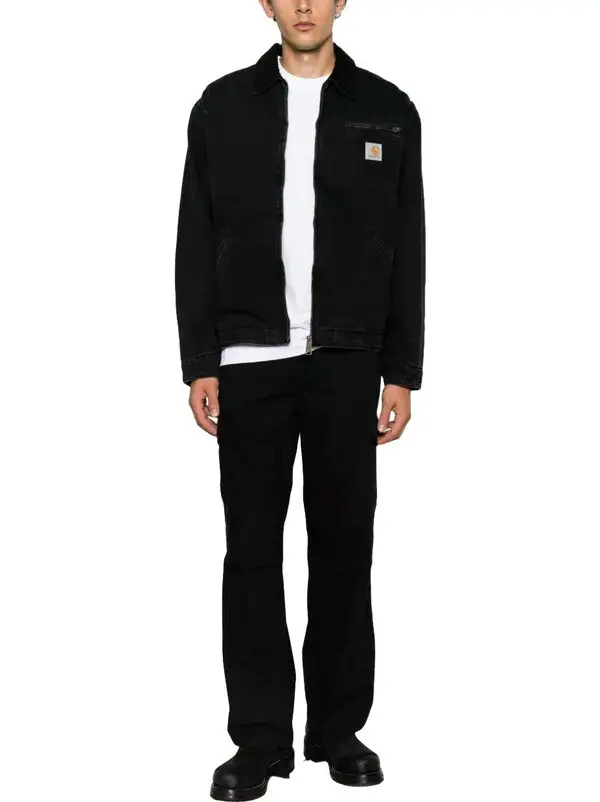 Carhartt Work In Progress Og Stone-washed Cargo Pants - Black