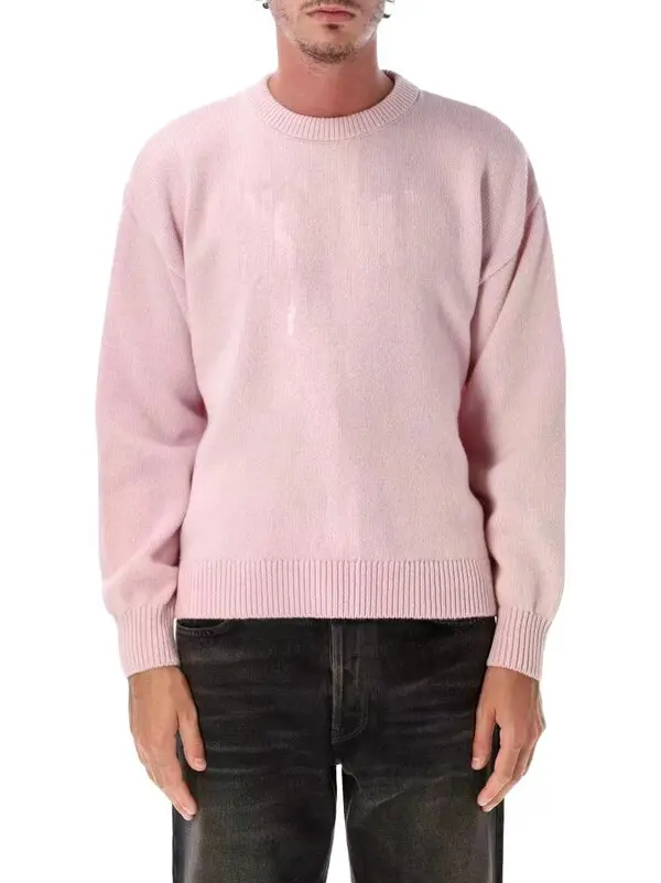 Colorful Standard Crew-neck Wool Sweater - Pink