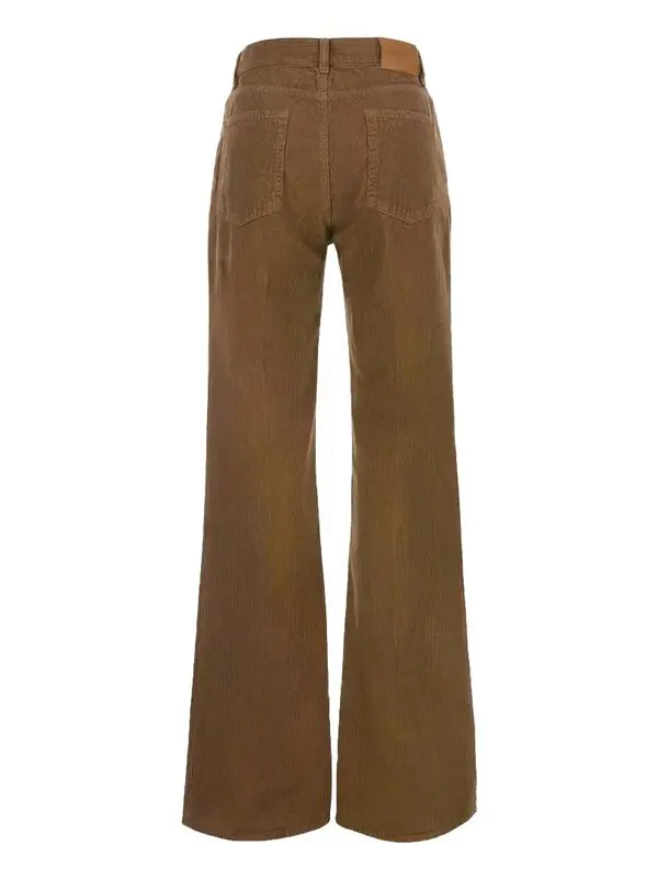 Saint Laurent 70's Pants In Corduroy - Brown