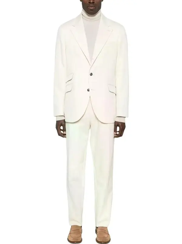 Brunello Cucinelli Tailored Wool Suit - Neutrals