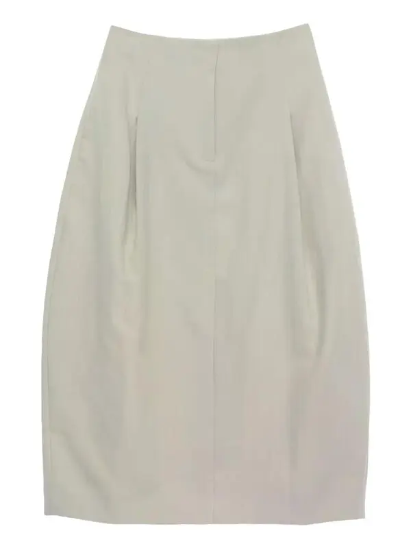 Studio Nicholson Carson Zip-fastening Full Skirt - White