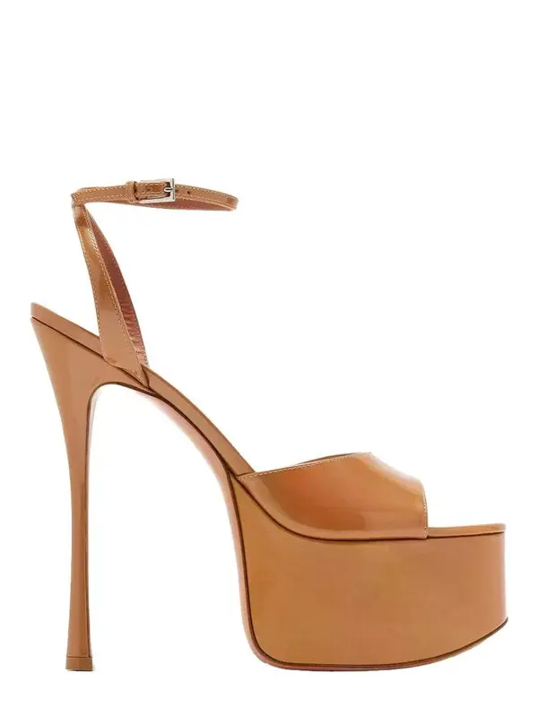 Amina Muaddi Aya Platform Sandals - Neutrals