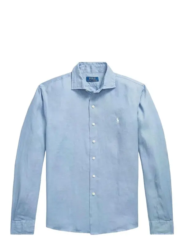 Polo Ralph Lauren Long-sleeve Linen Shirt - Blue