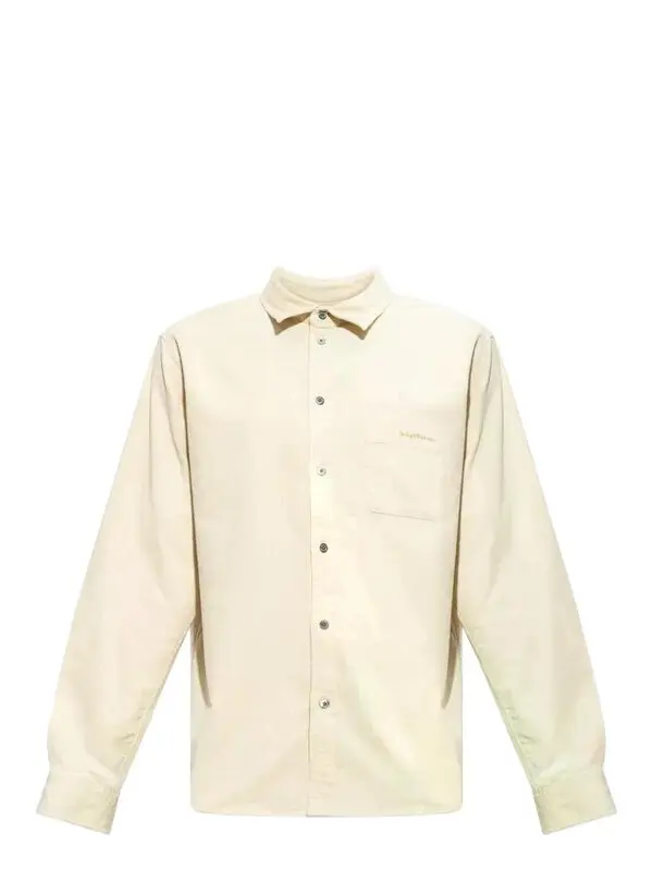 Zadig&Voltaire Simon Corduroy Logo-embroidered Shirt - Neutrals