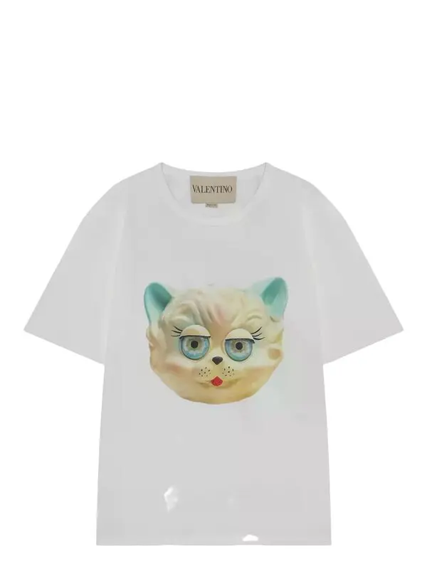 Valentino Garavani Graphic-print Cotton T-shirt - White