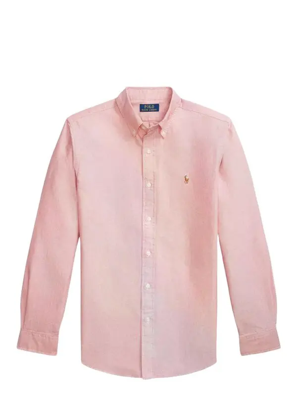 Polo Ralph Lauren Logo-embroidered Button-down Shirt - Pink
