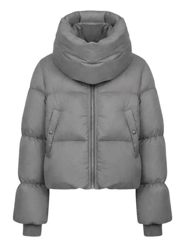 Rick Owens Funnel-neck Padded Jacket - Grey
