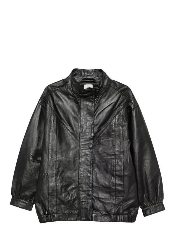 THE GARMENT Panelled Leather Jacket - Black