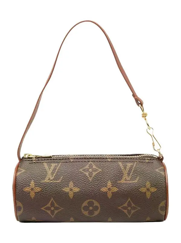 LOUIS VUITTON 1990-2010 Monogram Papillon Pochette Handbag - Brown