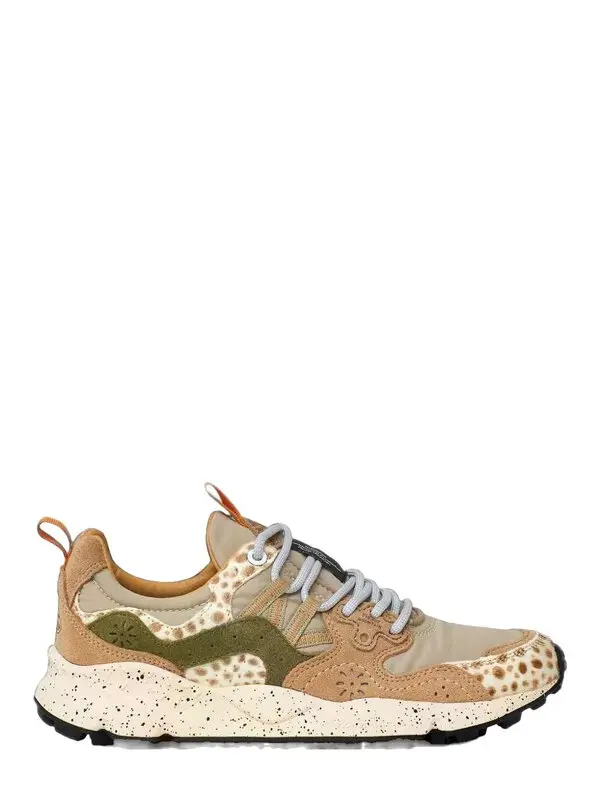FLOWER MOUNTAIN Yamano 3 Uni Animal-print Panelled Sneakers - Neutrals