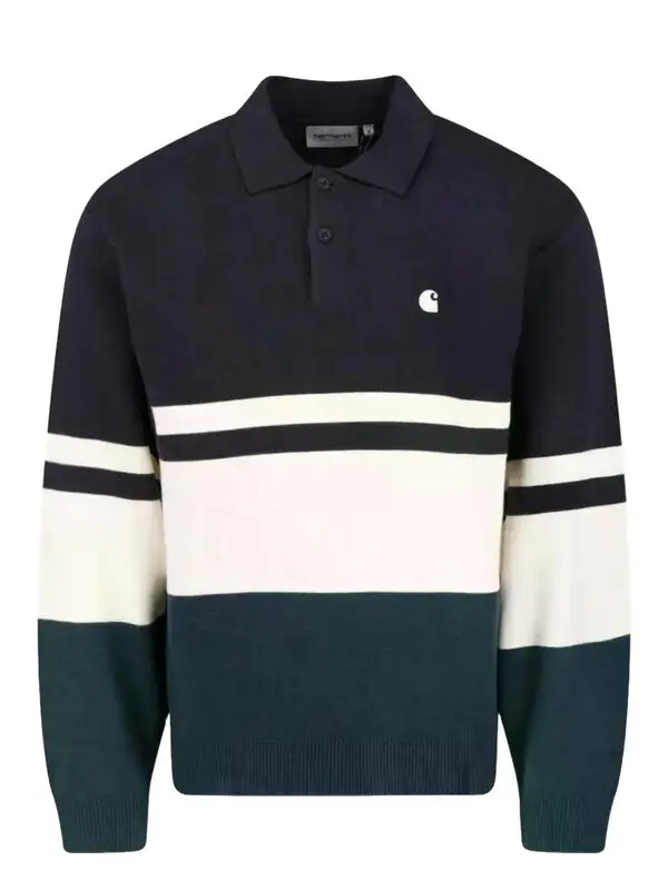 Carhartt Work In Progress L/s Austin Polo Sweater - Blue