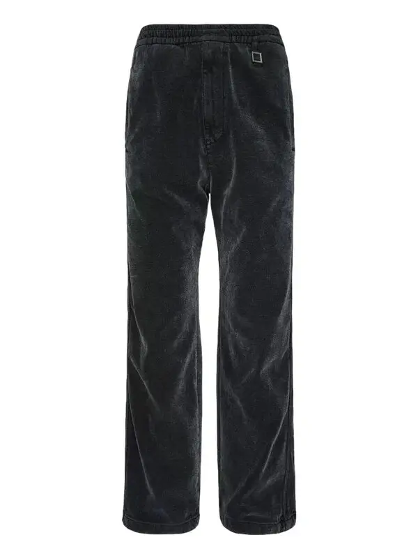 WOOYOUNGMI Banding Elasticated-waist Corduroy Trousers - Grey