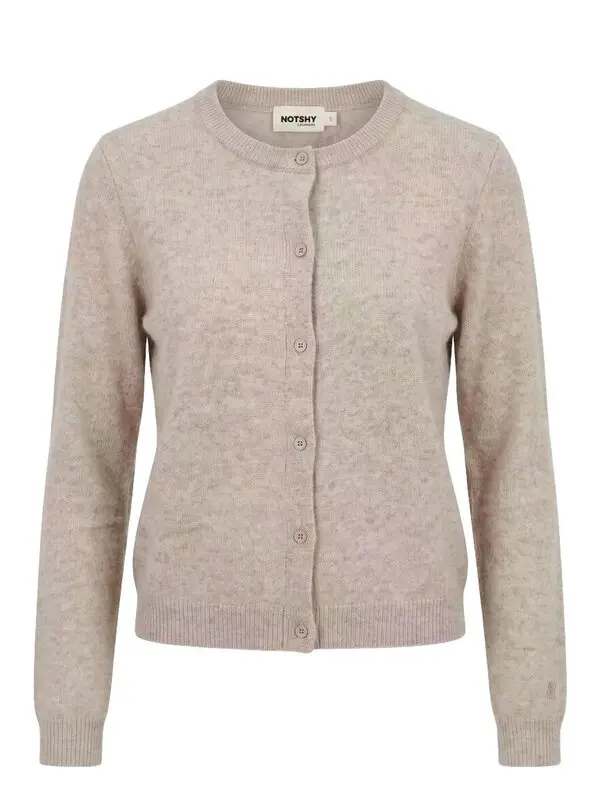 NOTSHY Naline Button-up Knitted Cashmere Cardigan - Neutrals